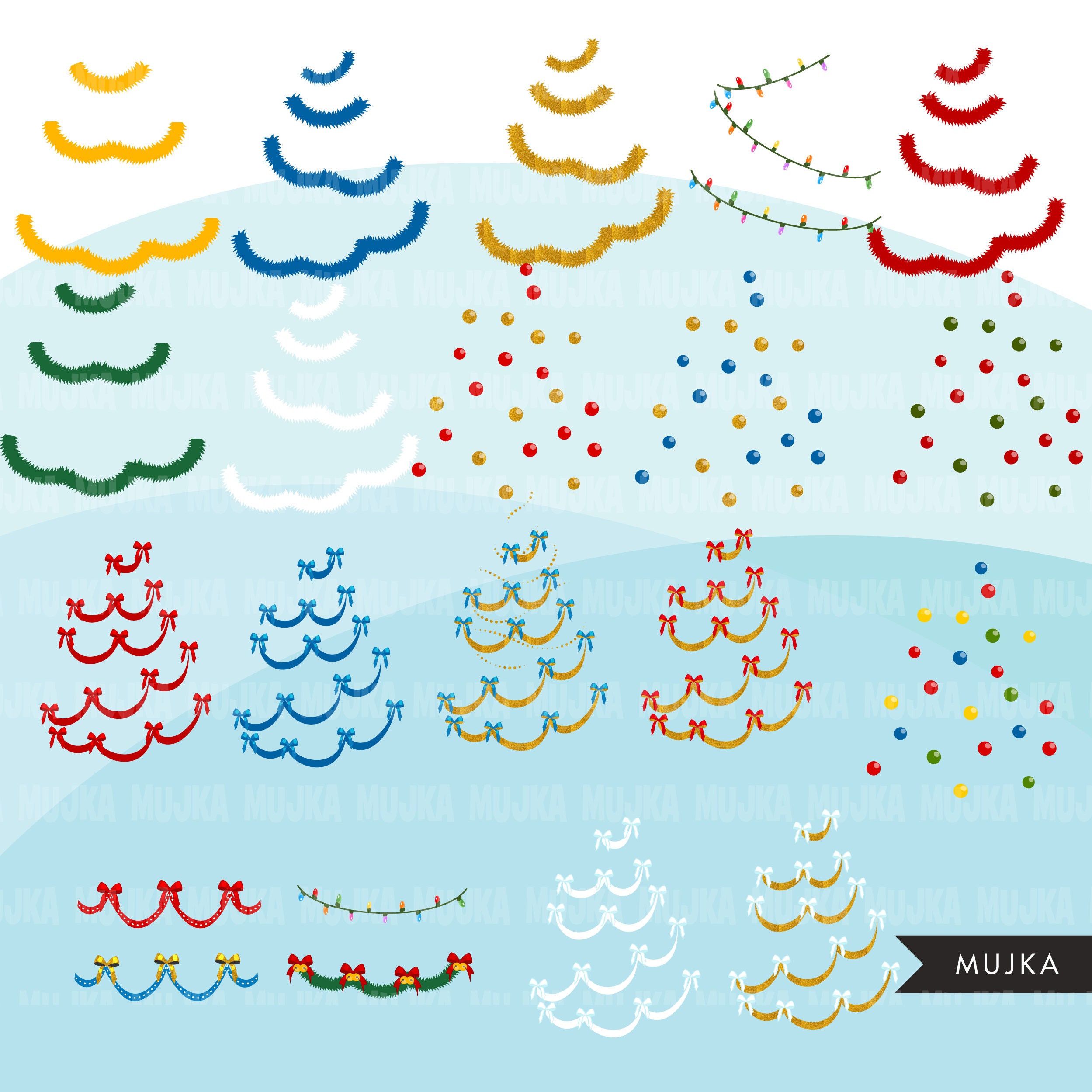 Christmas Tree Clipart Christmas Tree Creator Ornaments - Etsy Canada