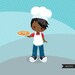 Pizza Chef Clipart. Little Boy Graphics, , Embroidery, Sublimation ...