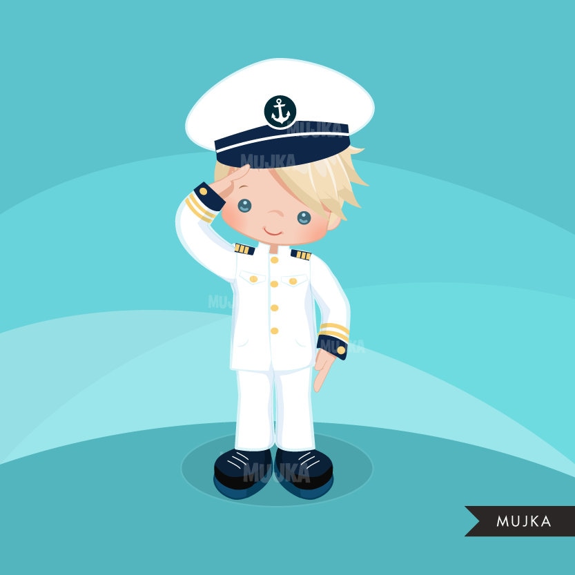 Navy Clipart. Little Boy Graphics, Sailing, Captain, Mate, , Embroidery ...