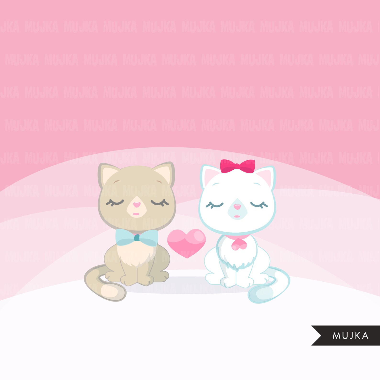 Kitten Clipart. Cute Cat Graphics, Cat Love, Valentine Animals, Cookie ...