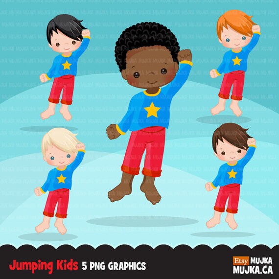 Bounce House Jumping Kids Clipart, trampoline kids birthday party ...