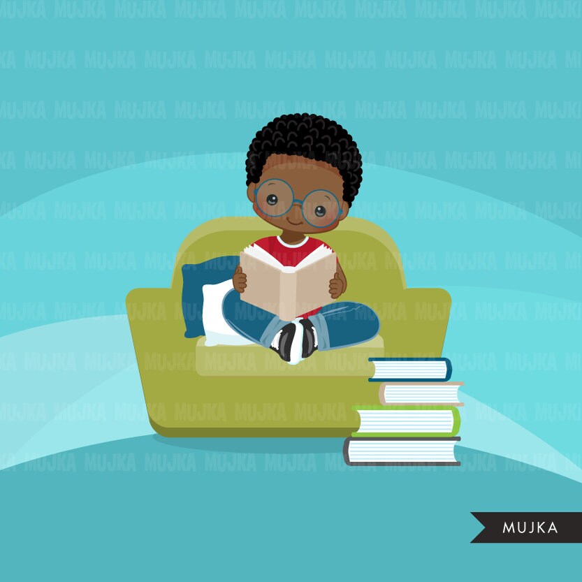 Reading Clipart School Activity Homework Student Graphics | Etsy