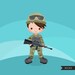 Army Clipart Little Soldier Boy Graphics. Salute Patriots - Etsy Canada