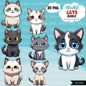Cats Png, Kitten Png, Pets Clipart Bundle, Cute Cats Clipart, Best ...