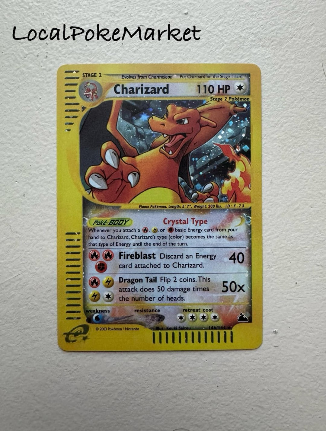 Skyridge Charizard 146 Holo PROXY Card - Etsy