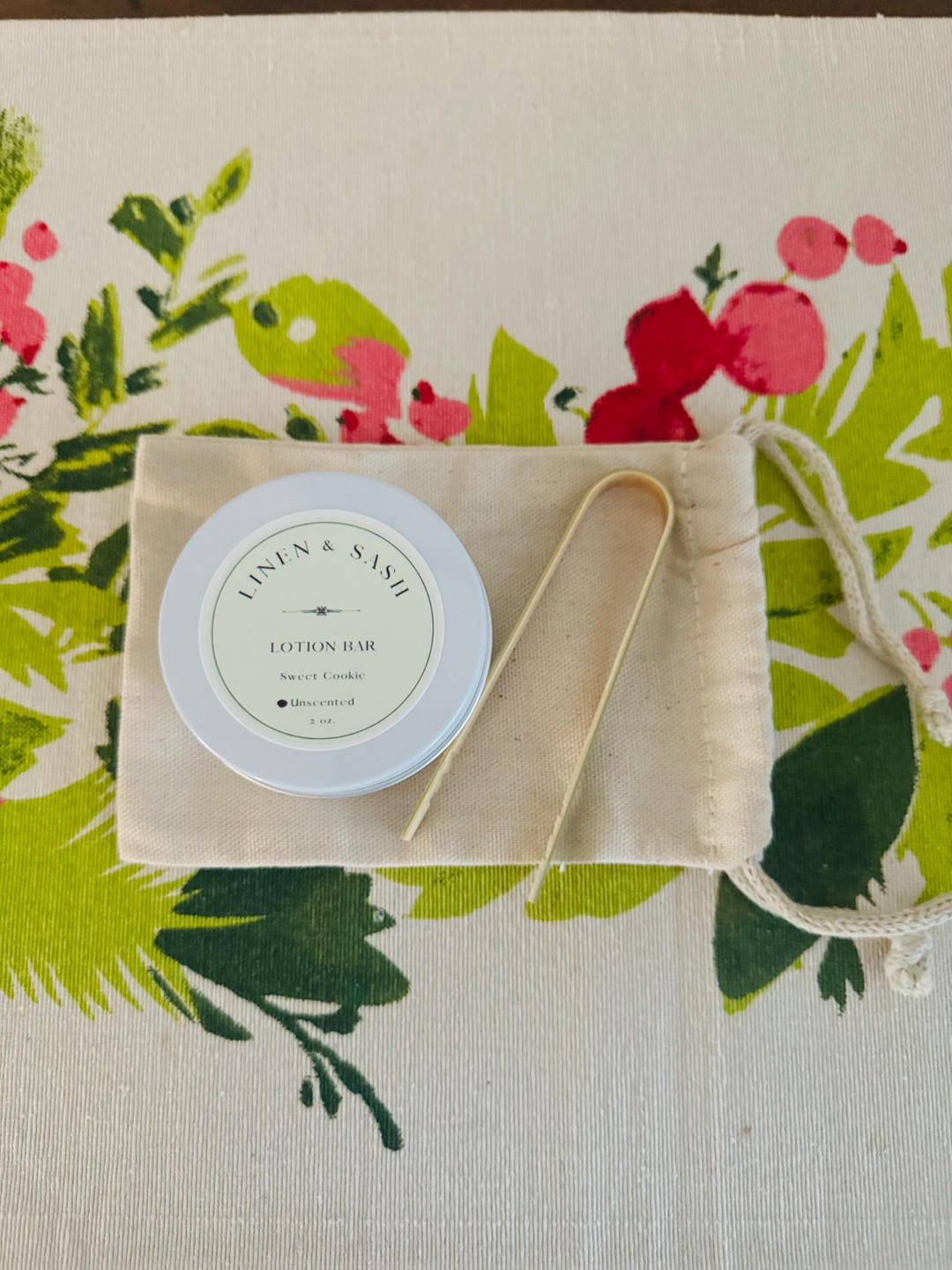 Pebble Kit Mini Lotion Bars With Canvas Satchel, Bamboo Tweezers ...