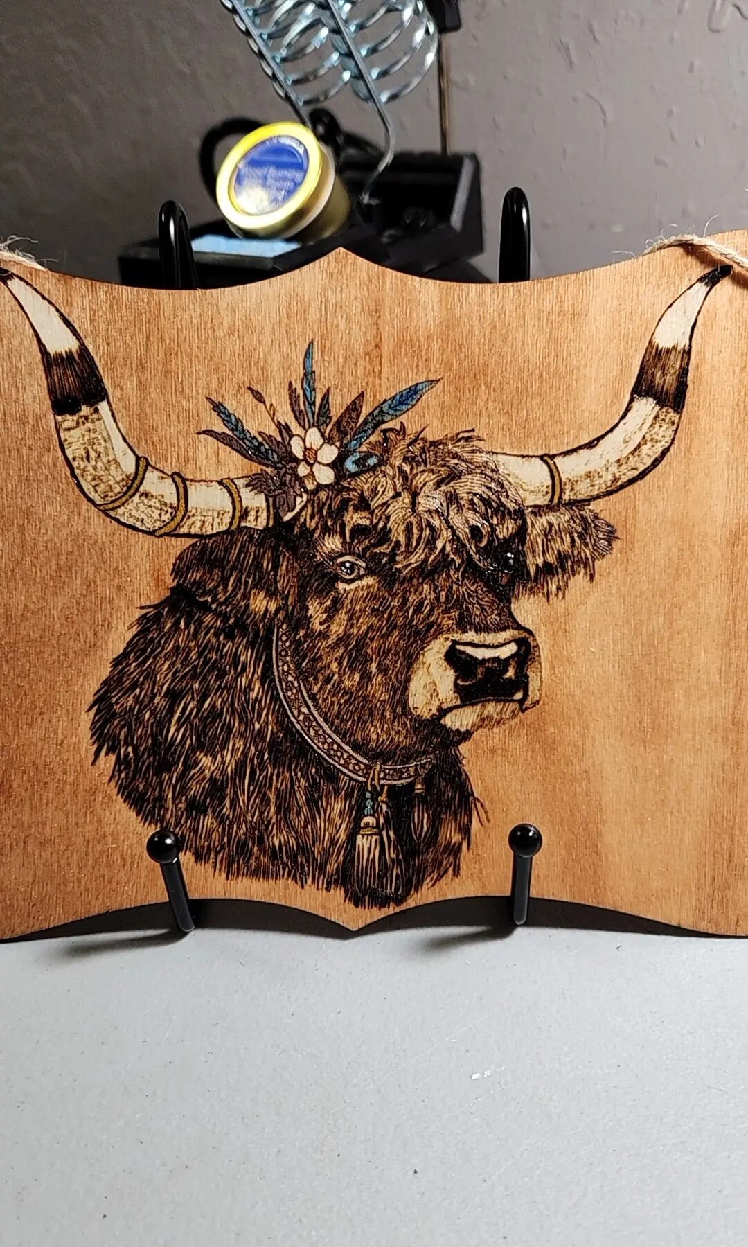 Highland Cow Pyrography - Etsy