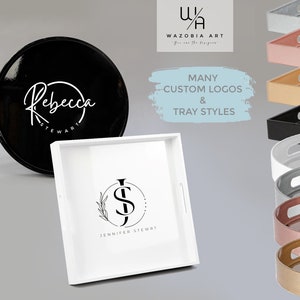 Personalized Logo Square or Round Modern Serving Display Tray High ...