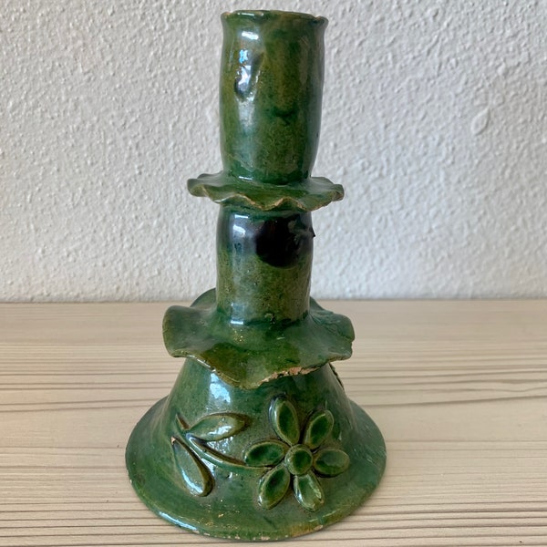 Pottery Candlestick Holder - Etsy