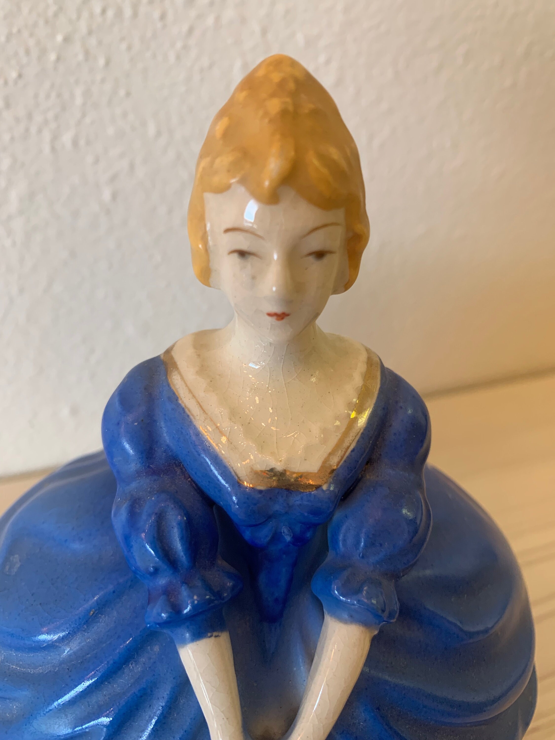 Vintage Porcelain Powder Doll Box Vanity or Dressing Table - Etsy