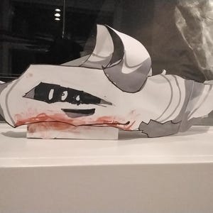 Black and Grey Paper Dragon Puppet - Etsy