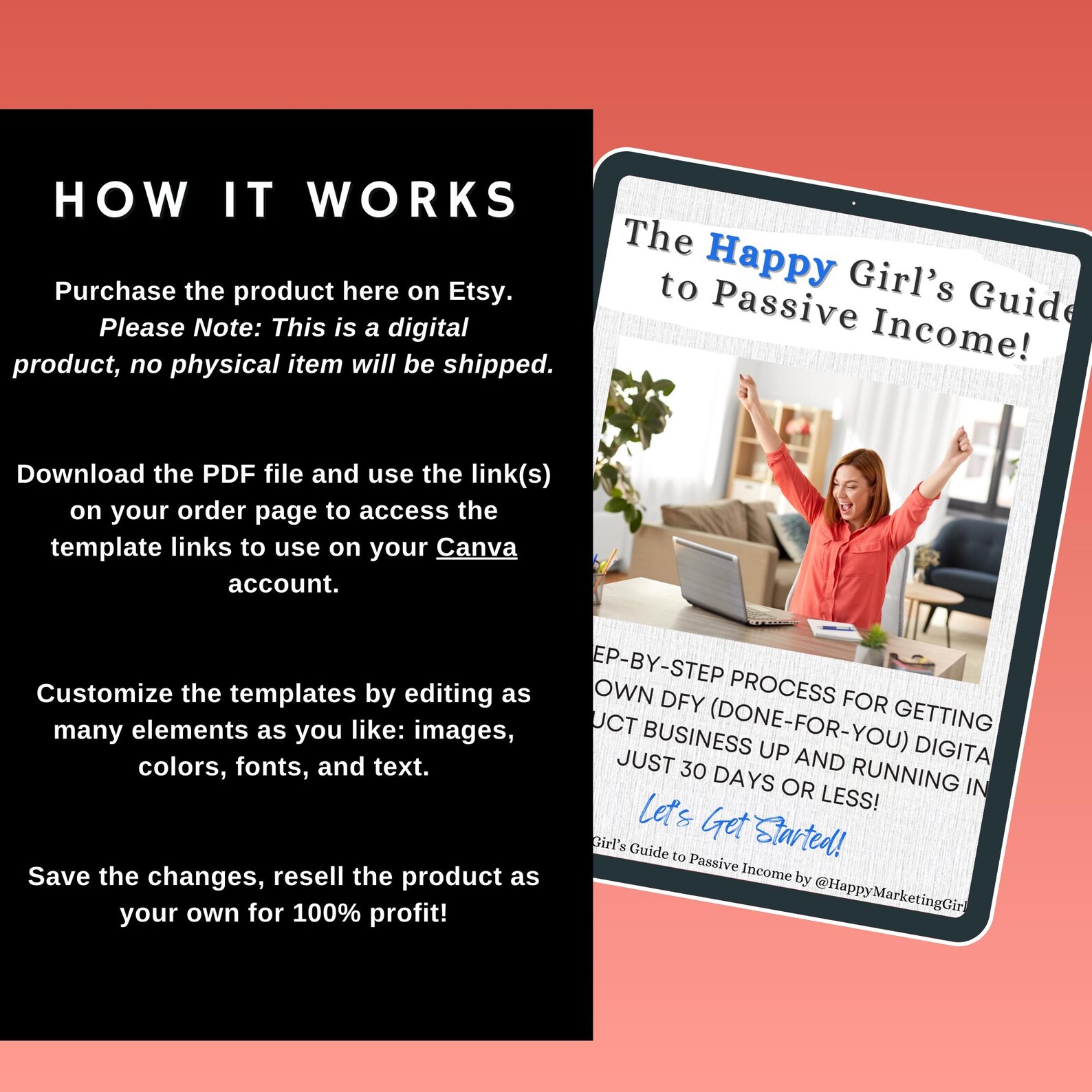 The Happy Girl's Guide to Passive Income | Passive Profit Playbook ...