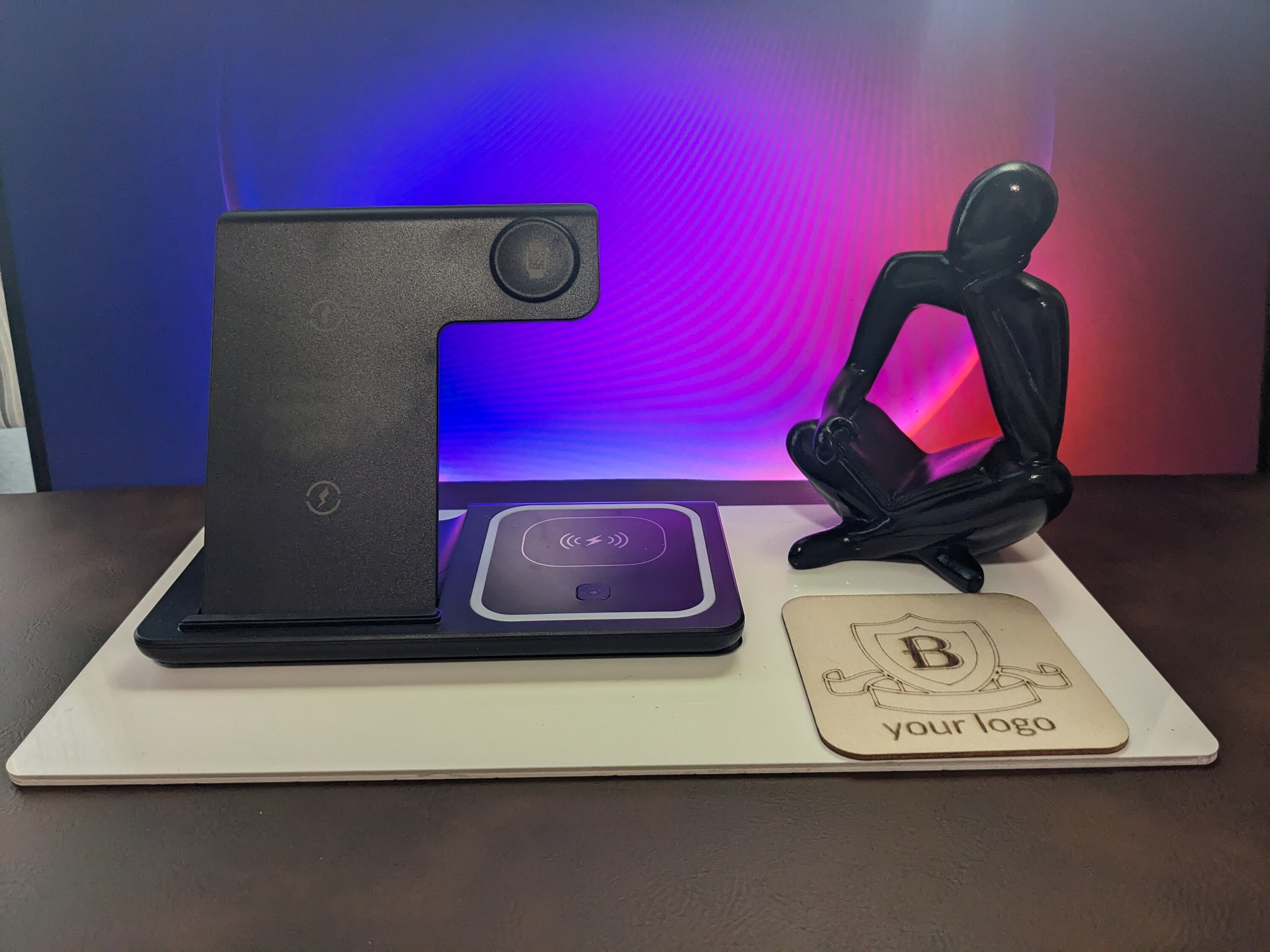 Wireless Phone Charger Docking Station, Decorative, Customizable, 15 W ...