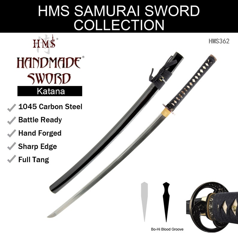 Handmade Sword - Japanese Samurai Katana Swords, Practical, Hand Forged ...