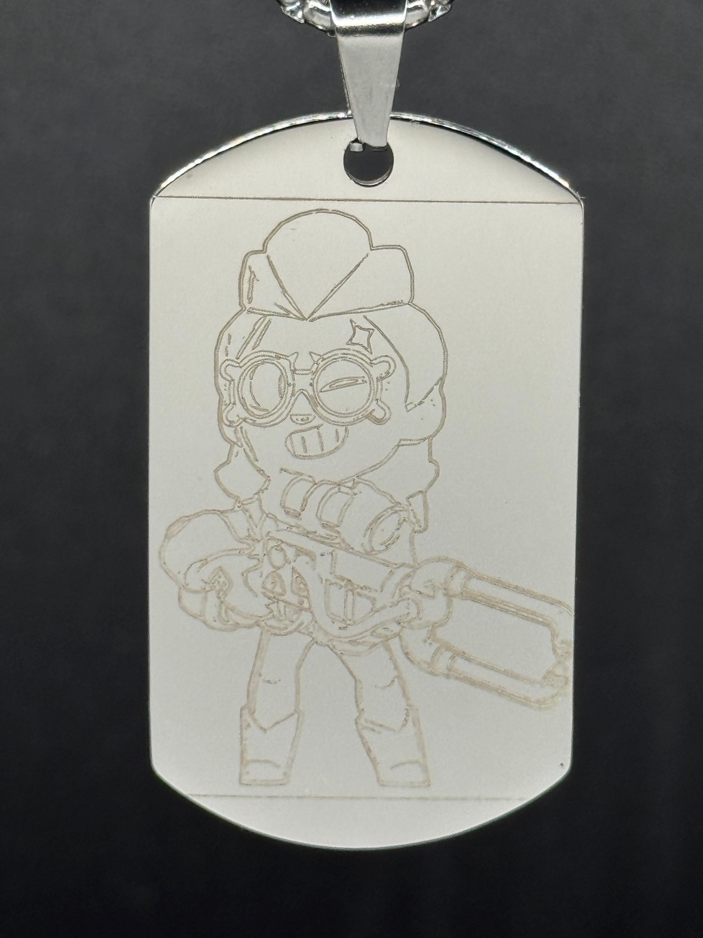Brawl Stars Belle Dog Tag Laser Engraved - Etsy