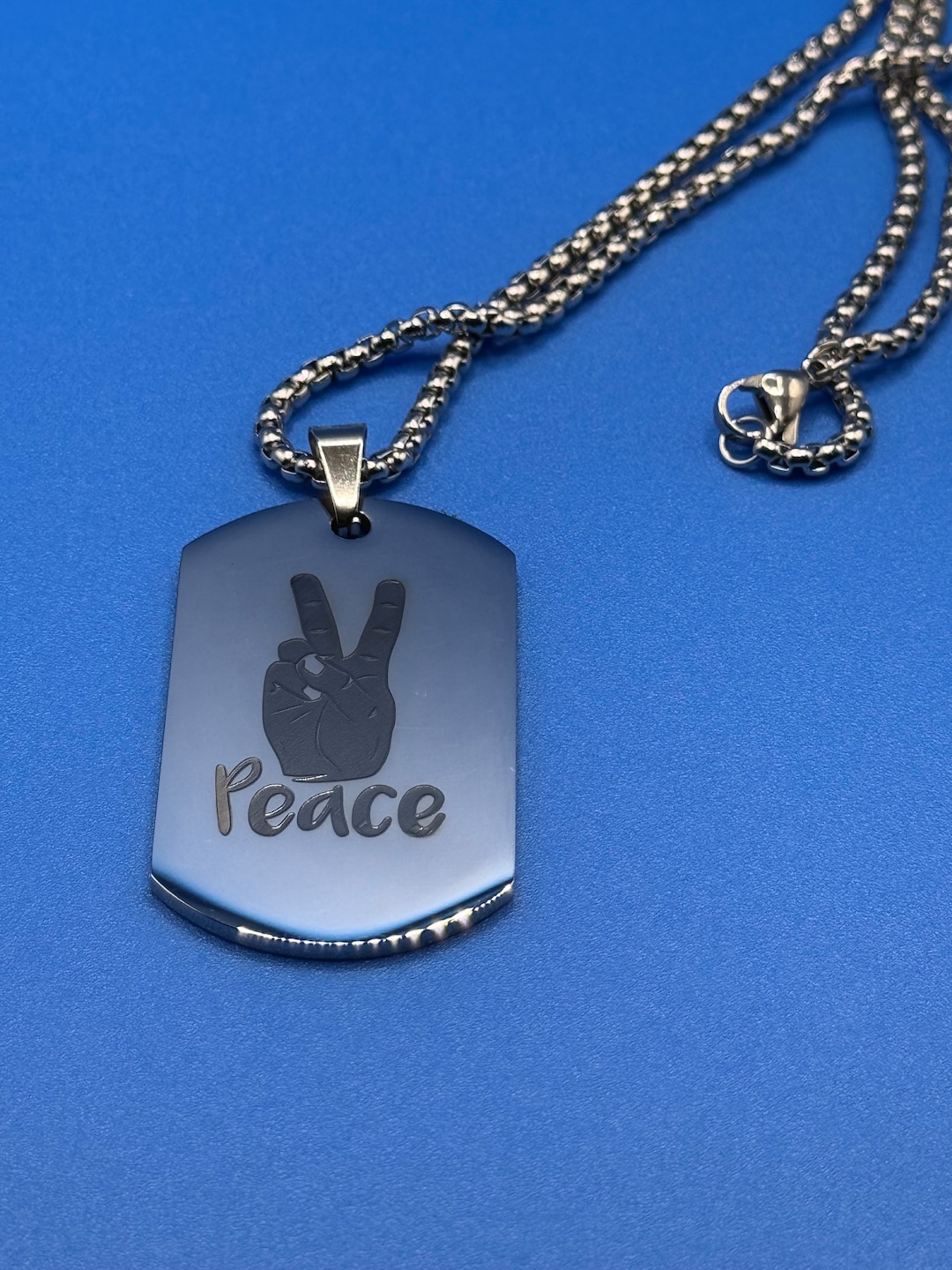 Personalized Dog Tag Necklaces - Etsy
