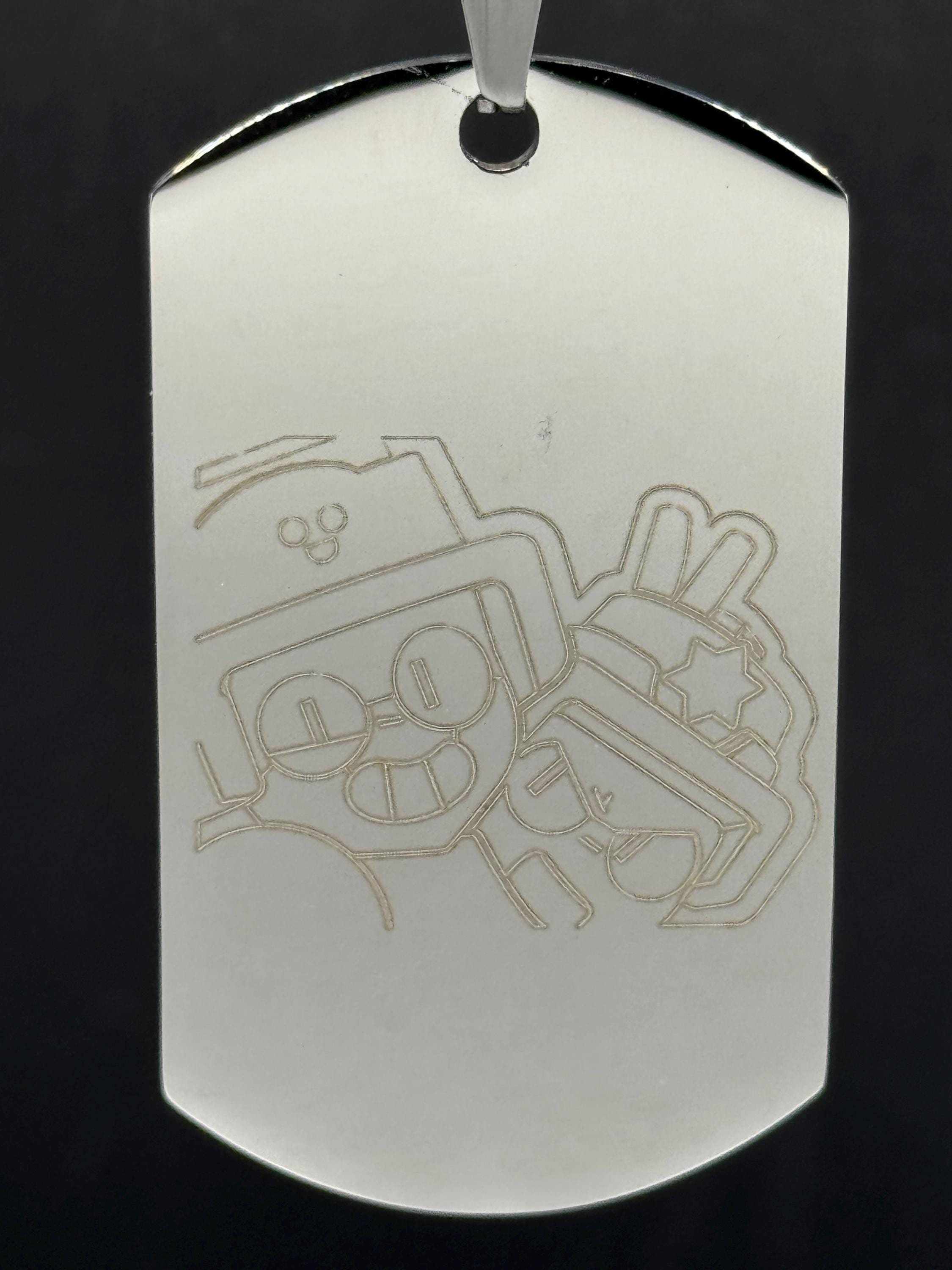 Brawl Stars Larry & Lawrie Dog Tag Laser Engraved - Etsy