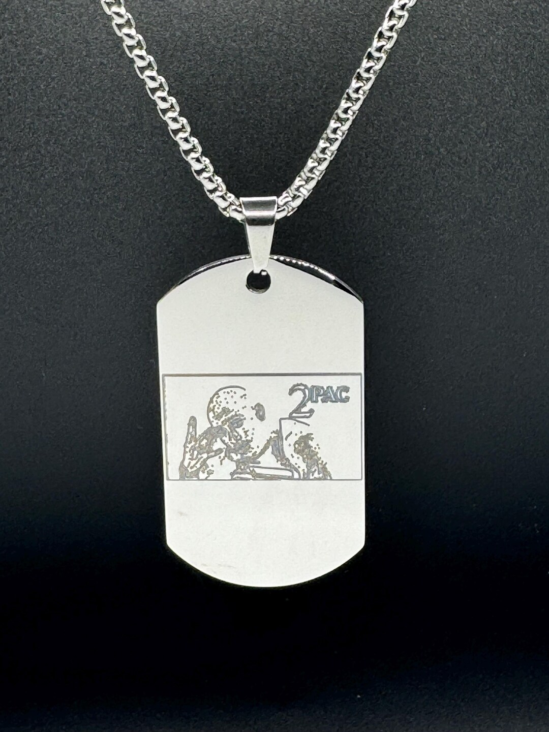 2 PAC Dog Tag Laser Engraved - Etsy