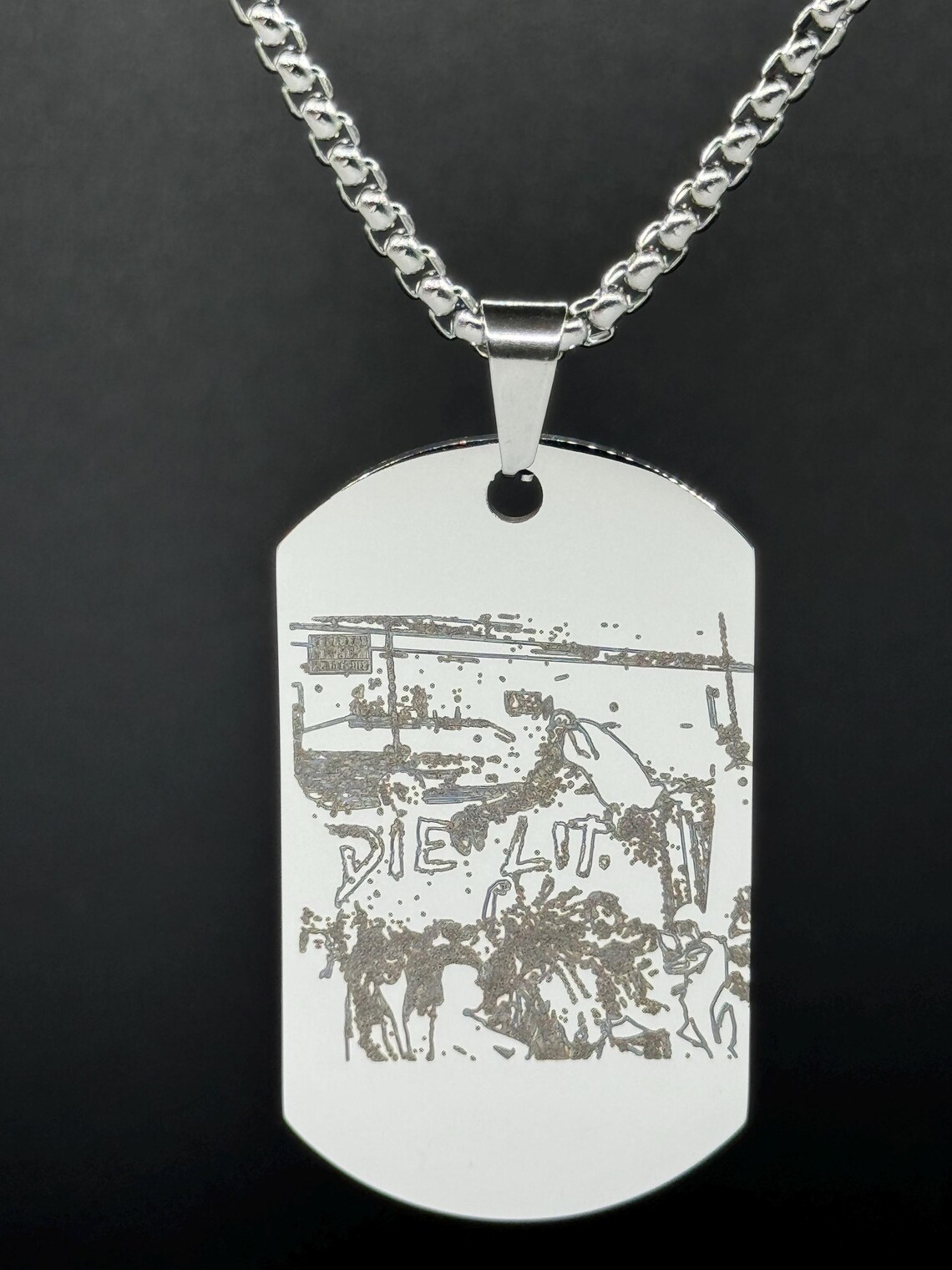 Playboi Carti, Die Lit Dog Tag, Laser Engraved - Etsy