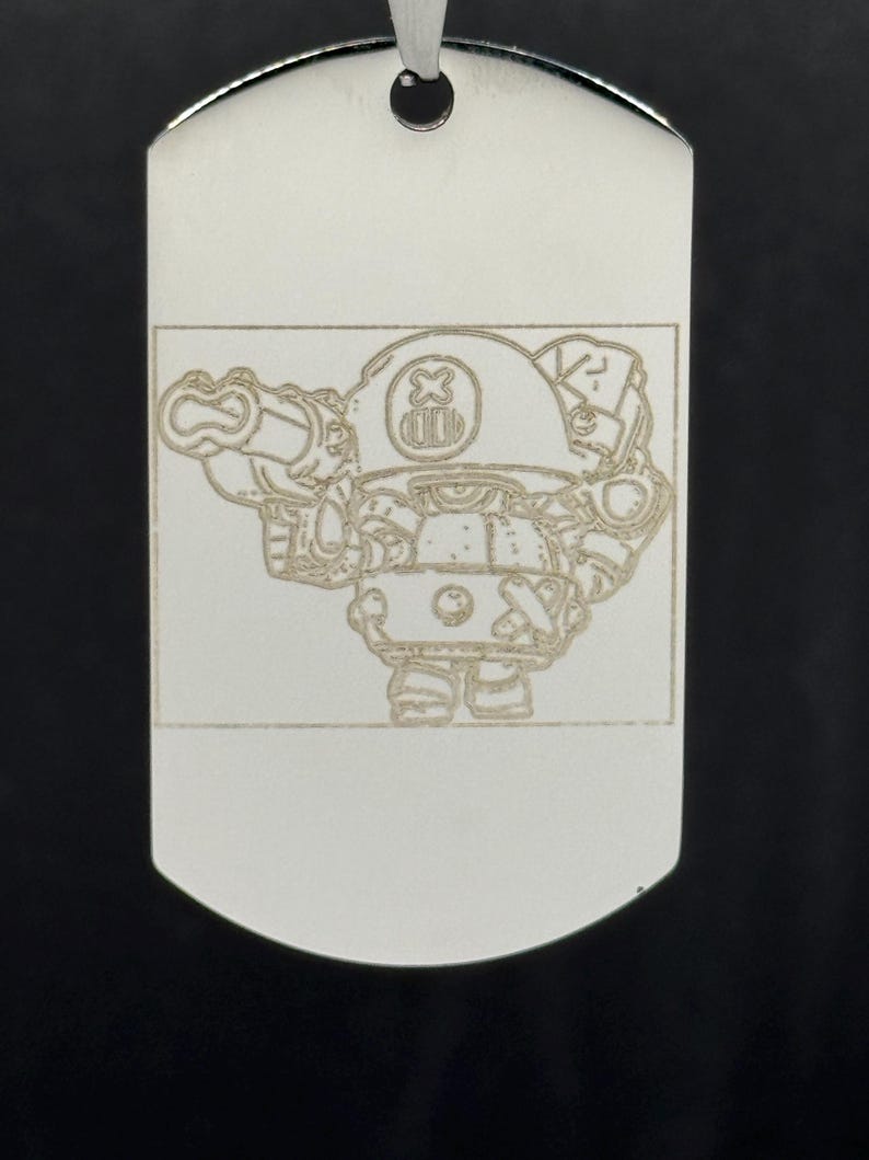Brawl Stars Darryl Dog Tag Laser Engraved - Etsy Australia