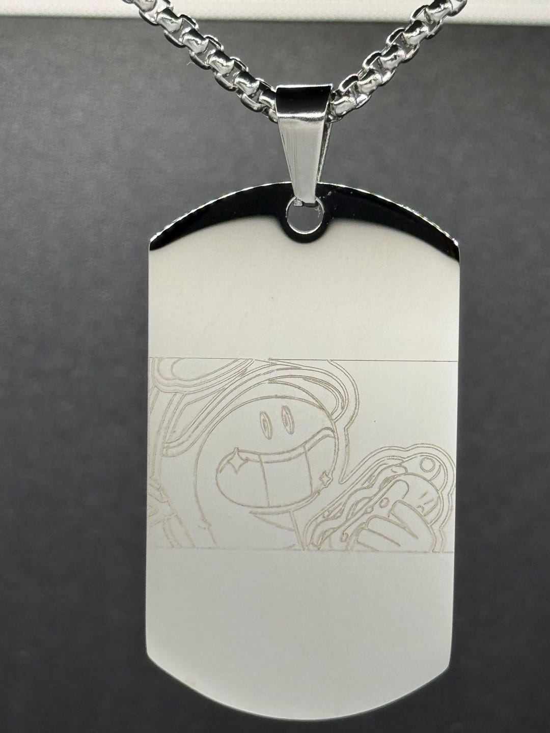 Brawl Stars Doug Dog Tag Laser Engraved - Etsy