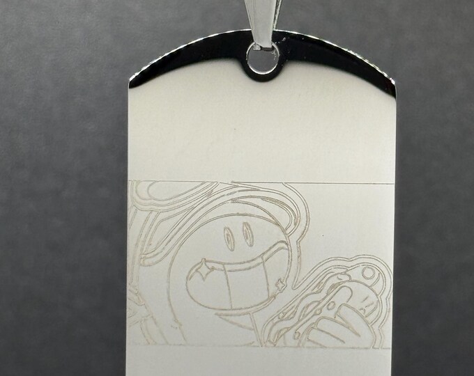 Brawl Stars Doug Dog Tag Laser Engraved - Etsy