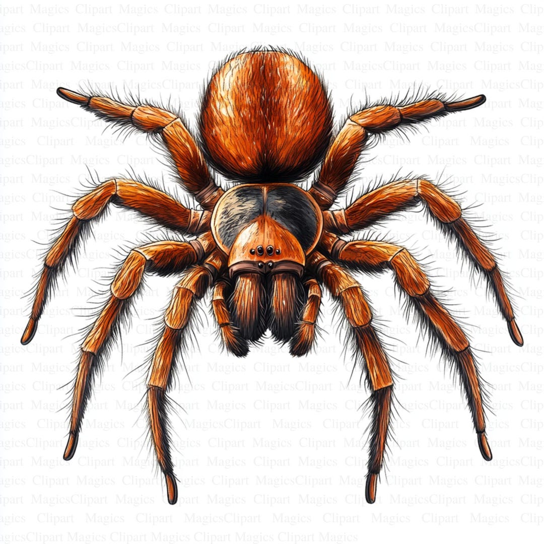 Tarantula Spider Clipart | 5 High Quality Jpgs | Digital Download ...