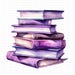 Stack of Purple Books Clipart | 5 High Quality Jpgs | Digital Download ...