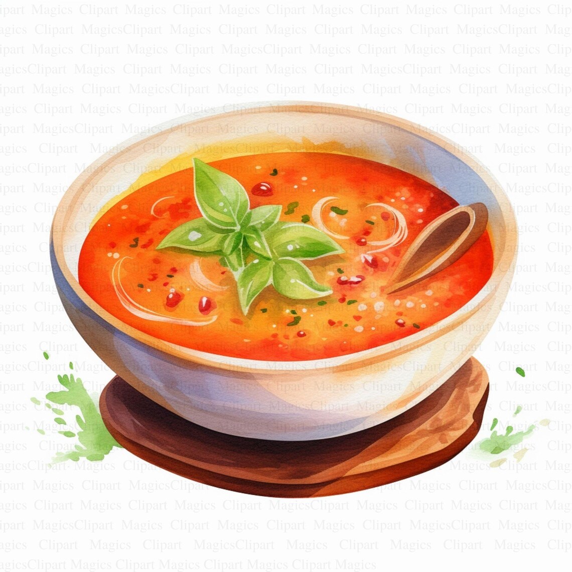 Soup Clipart 5 High Quality Jpgs Instant Digital Download Card Making ...