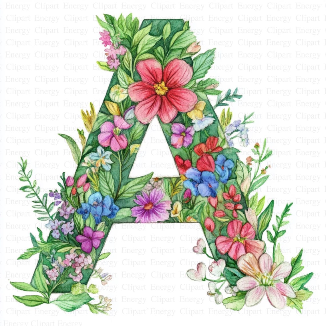 Letter A Clipart 5 High Quality Jpgs Digitaldownload Card Making ...