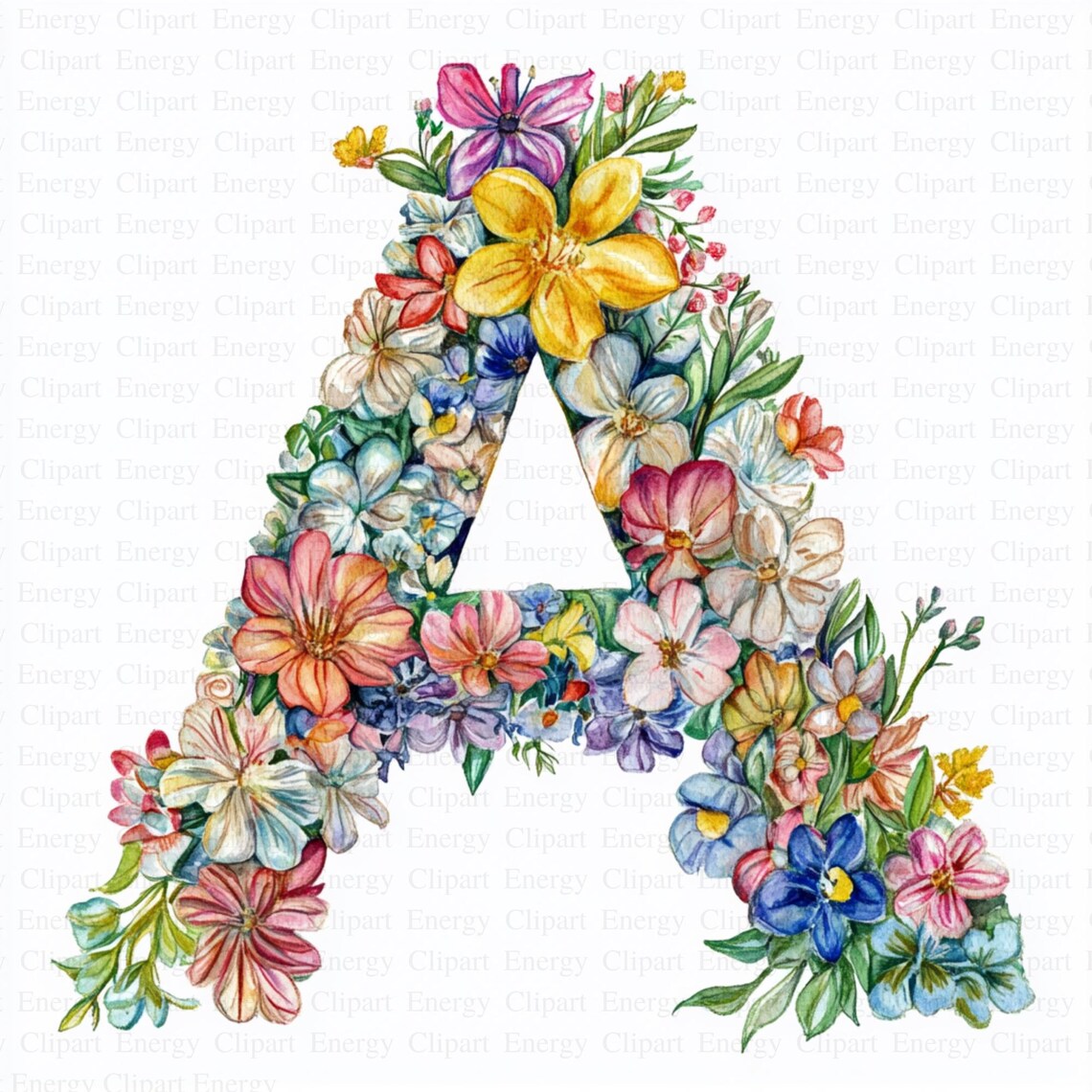 Letter A Clipart 5 High Quality Jpgs Digitaldownload Card Making ...