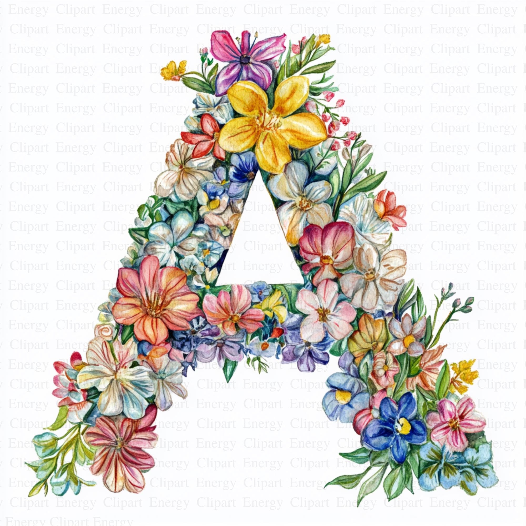 Letter A Clipart 5 High Quality Jpgs Digitaldownload Card Making ...