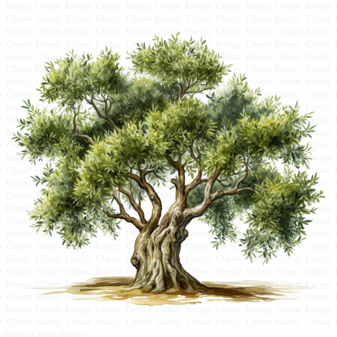 Olive Trees Clipart 5 High Quality Jpgs Digitaldownload Card Making ...