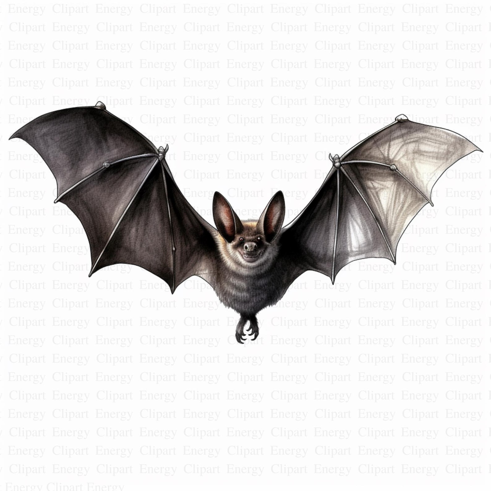 Bat Clipart 5 High Quality Jpgs Instant Digital Download Bat Artwork ...