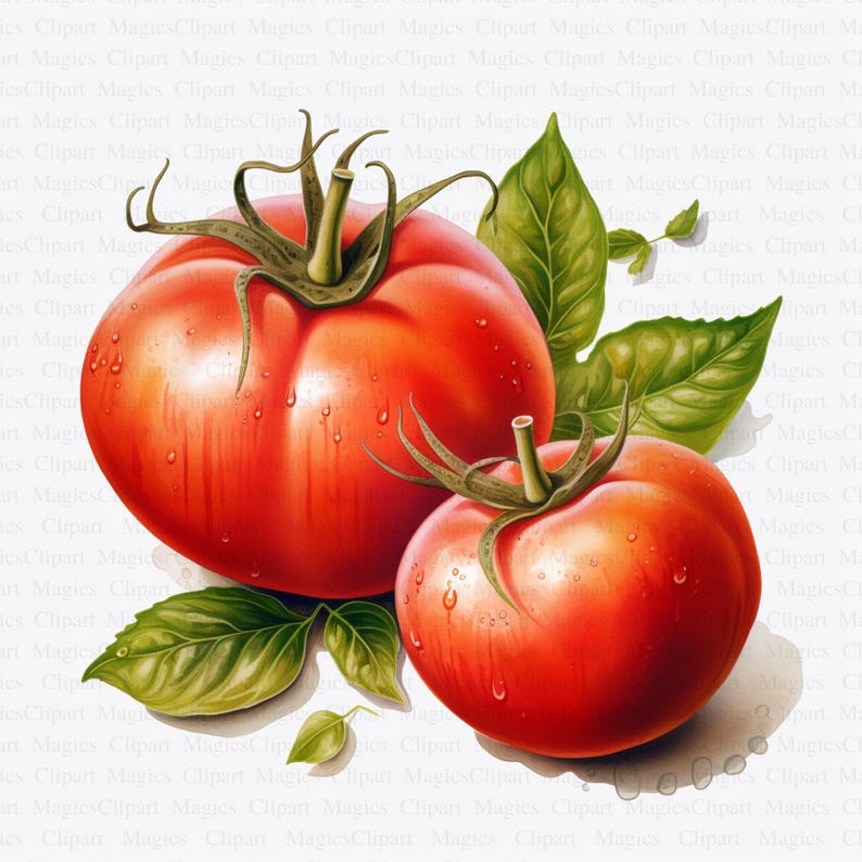 Tomato Clipart | 5 High Quality Jpgs | Digital Download | Card Making ...