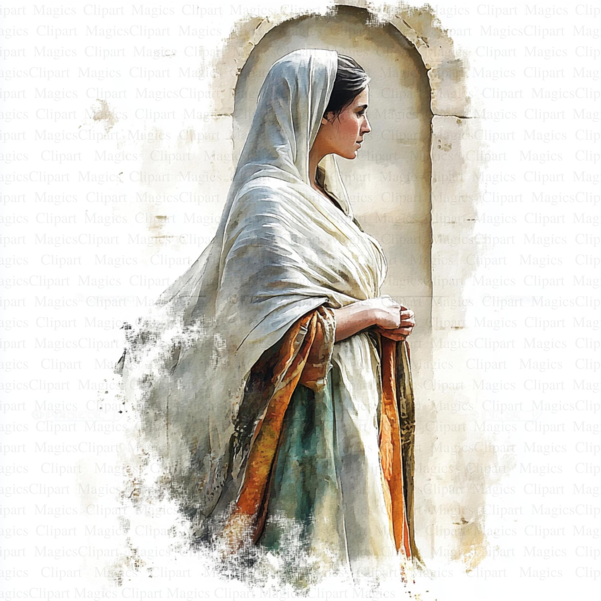 Woman in Biblical Times Clipart 5 High Quality Jpgs Digital Download ...