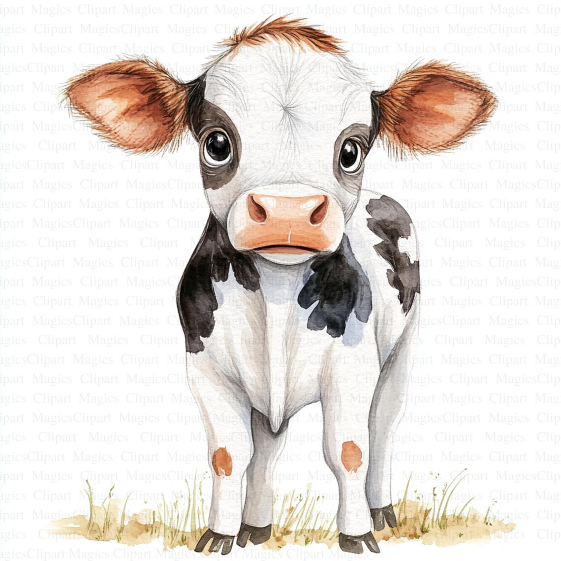 Cartoon Kuh Clipart | 5 hochwertige JPGs | DigitalDownload | Kunst ...