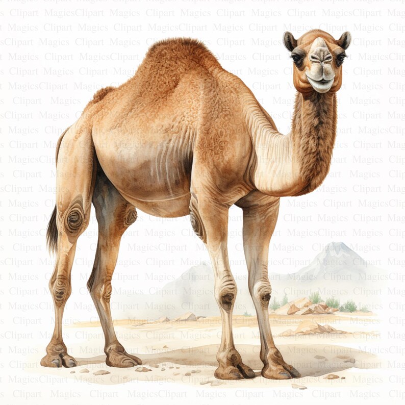 Watercolor Camel Clipart 5 High Quality Jpgs Instant Digital Download ...