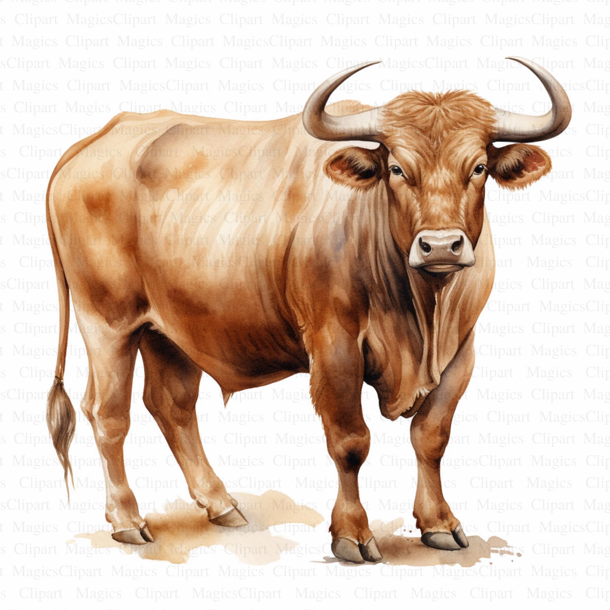 Bull Clipart | 5 High Quality Jpgs | Digital Download | Card Making ...