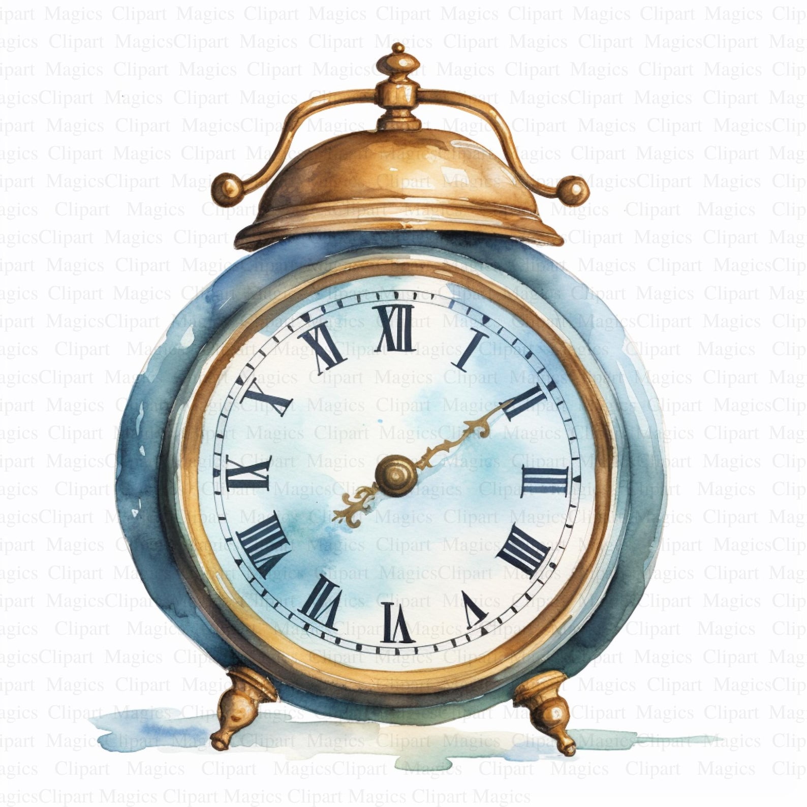 Old Fashioned Clock Clipart 5 High Quality Jpgs Digitaldownload Antique ...