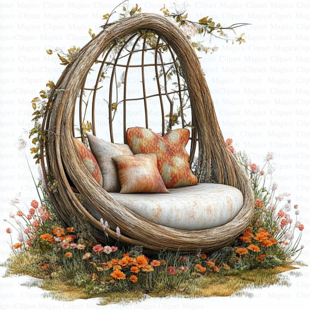 Rustic Sitting Area Clipart 5 High Quality Jpgs Digital Download Art ...