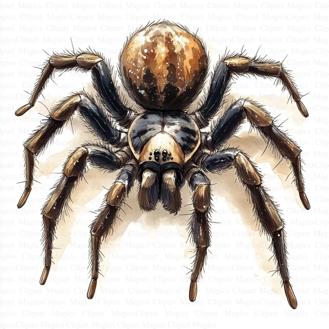 Tarantula Spider Clipart 5 High Quality Jpgs Digital Download Printable ...