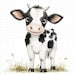 Cartoon Kuh Clipart | 5 hochwertige JPGs | DigitalDownload | Kunst ...