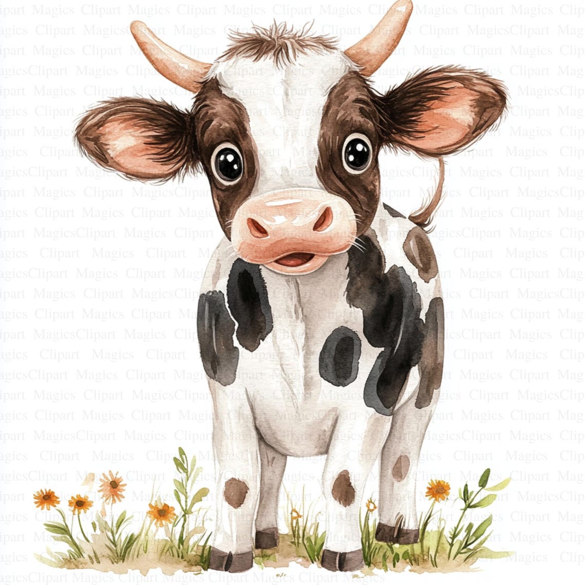Cartoon Kuh Clipart | 5 hochwertige JPGs | DigitalDownload | Kunst ...