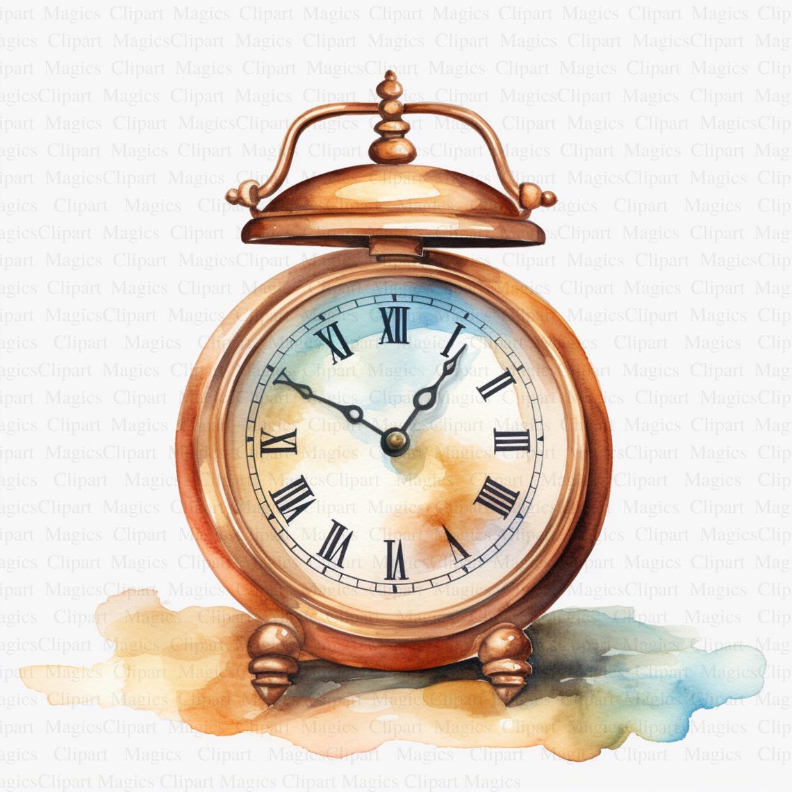 Old Fashioned Clock Clipart 5 High Quality Jpgs Digitaldownload Antique ...