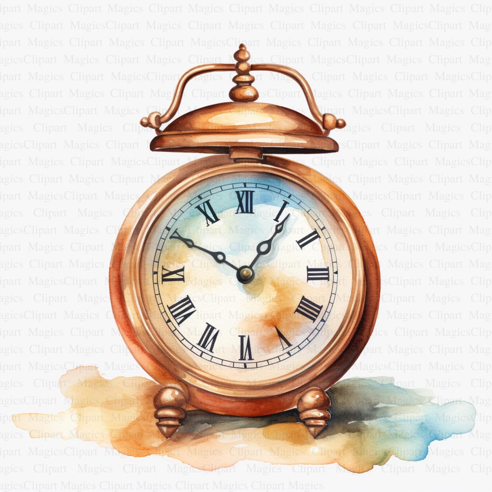 Old Fashioned Clock Clipart 5 High Quality Jpgs Digitaldownload Antique ...