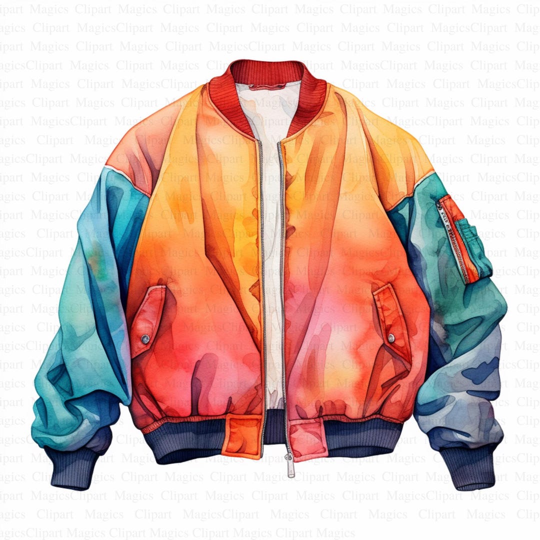 Jacket Clipart 5 High Quality Jpgs Digitaldownload Winter Jacket ...