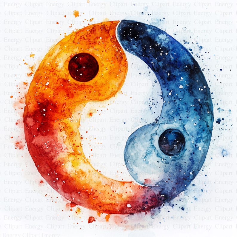 Yin Yang Clipart | 5 High Quality Jpgs | Digital Download | Digital ...