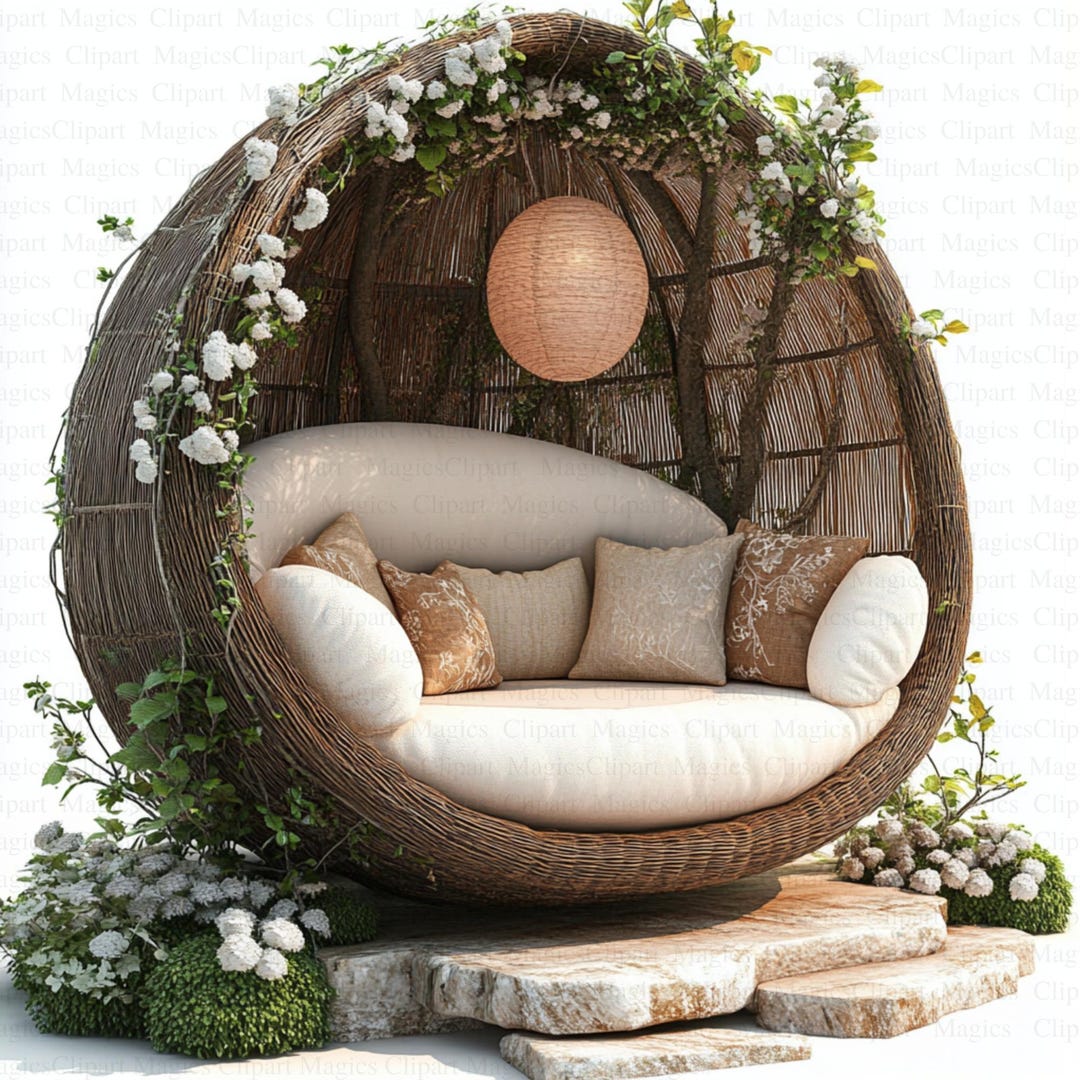 Rustic Sitting Area Clipart 5 High Quality Jpgs Digital Download Egg ...