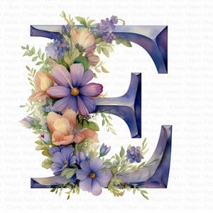 Letter E Clipart 5 High Quality Jpgs Digital Download Card Making ...